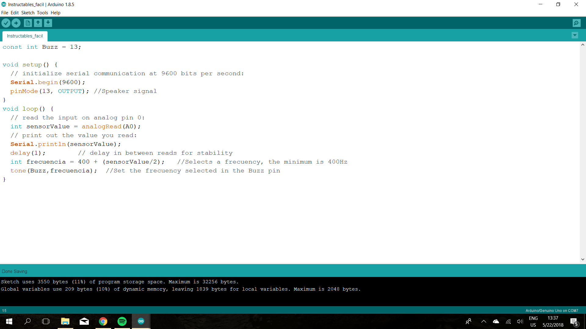 Muscle-Music With Arduino : 7 Steps - Instructables