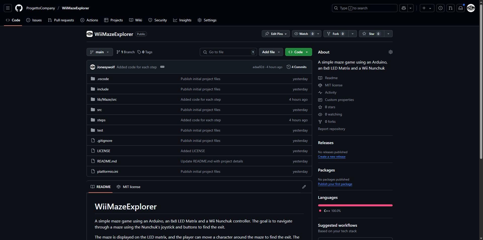 Arduino Nunchuk 8x8 LED Matrix Maze Game : 10 Steps (with Pictures ...