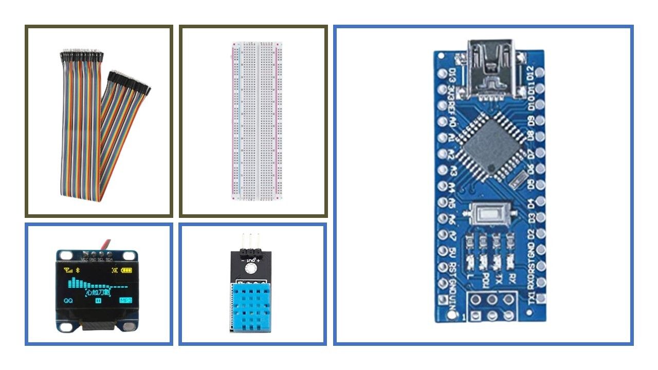 DHT11 Sensor With OLED Part 2 (Temperature & Humidity) : 5 Steps ...