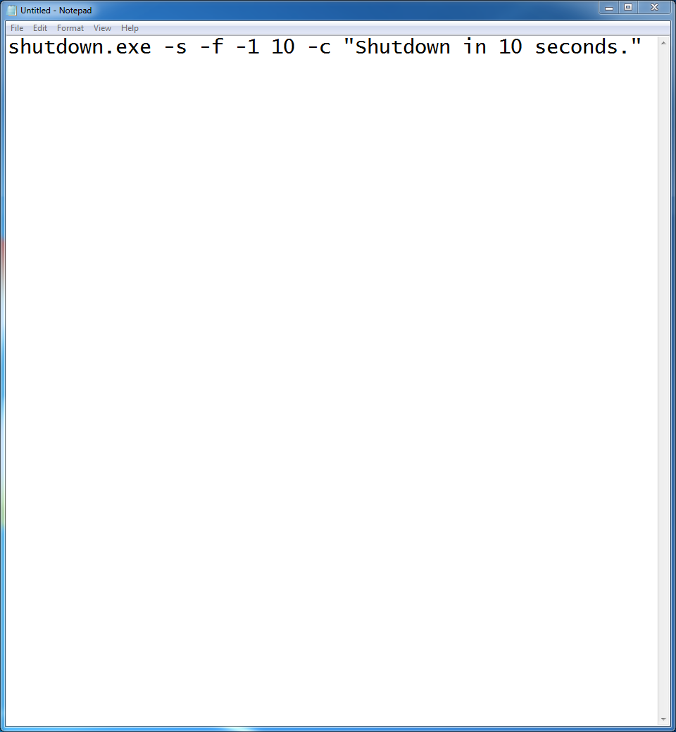 Shutdown Batch File Instructables