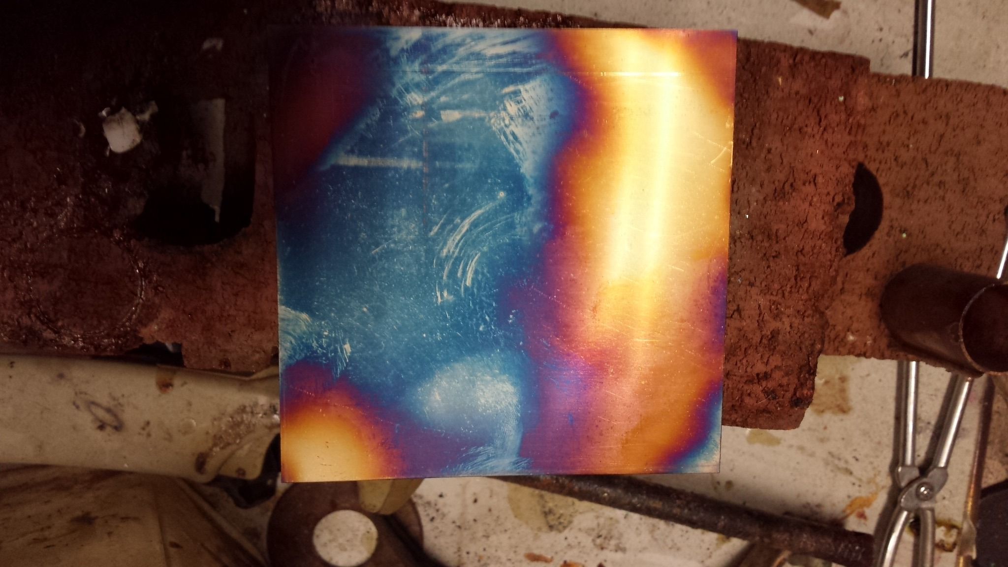 Making Red-Orange-Pink and Rainbow Effect of Copper and Brass With ...