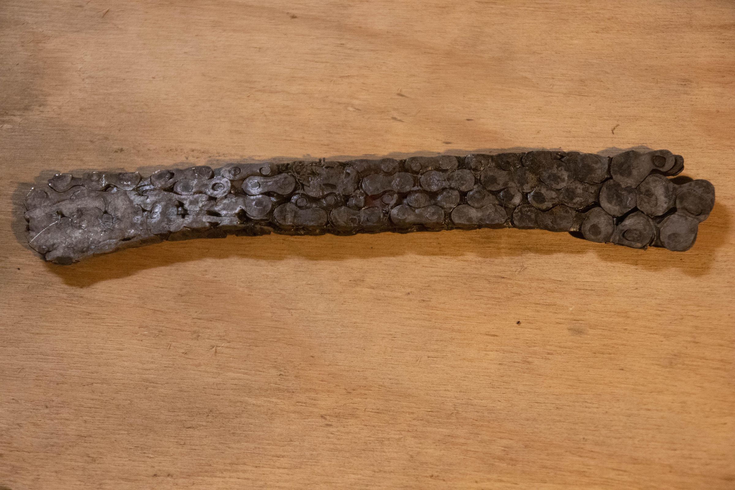 Axe Made From Bike Chain and an Old Rasp. Aka: Mad Maxe! : 13 Steps ...