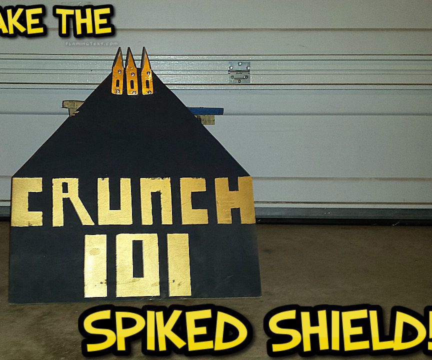 HOW TO MAKE THE SPIKED SHIELD !!! - Instructables