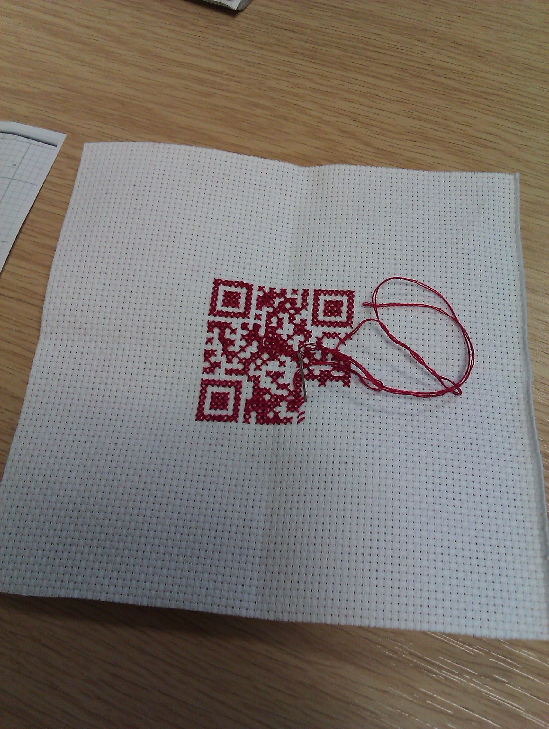 The Ultimate Geeky Personalised Gift - Make a Cross Stitch QR Code : 4 ...