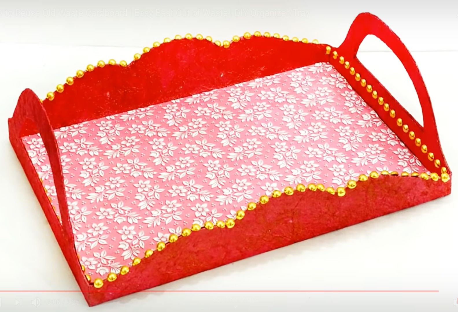 Make a Beautiful DIY Tray From Old Waste Cardboard! : 7 Steps ...