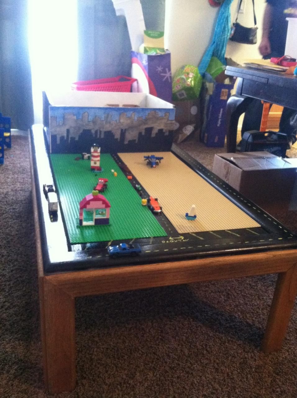 Lego Play Table With Storage From Old Coffee Table and Drawer. : 6 ...