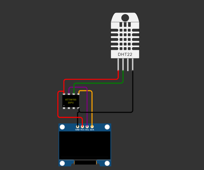 Weather Station Using Attiny85 Microcontroller With Oled Display : 7 ...