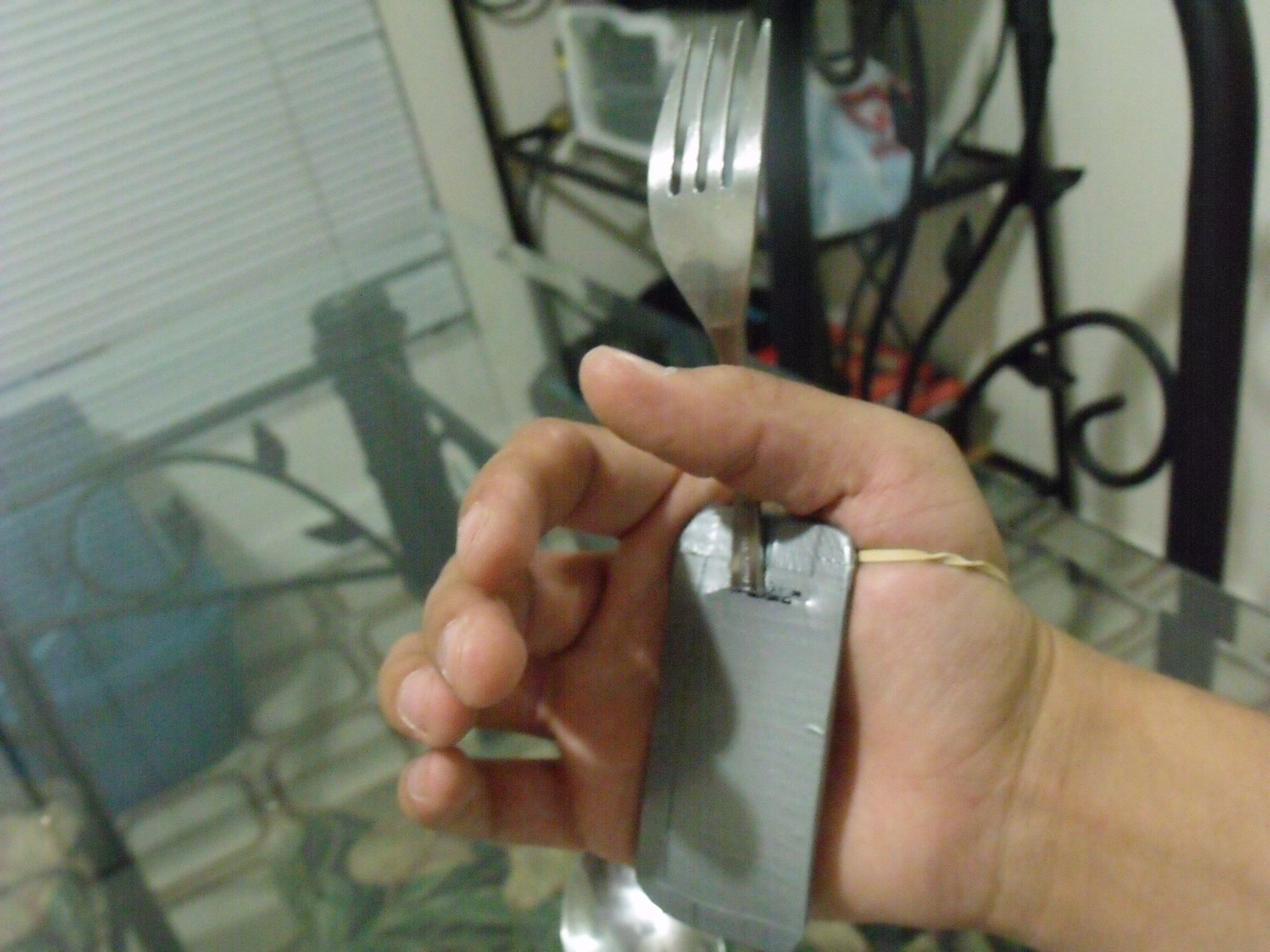 Assistive Eating, Universal Utensil Holder. Almost for Free : 5 Steps ...