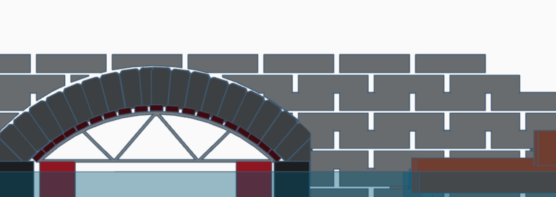 Pedestrian Keystone Bridge for Natural Environments : 8 Steps ...