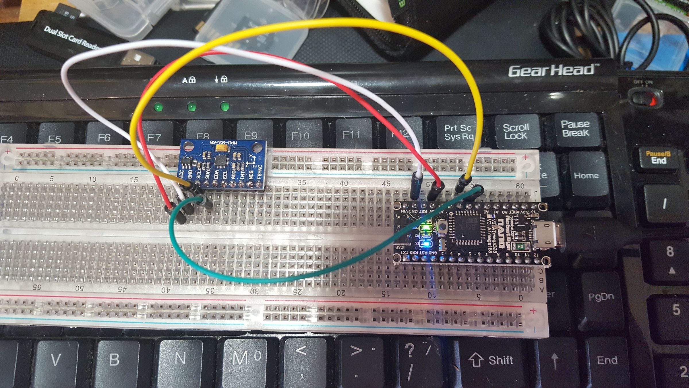 Arduino Nano: Accelerometer Gyroscope Compass MPU9250 I2C Sensor With ...