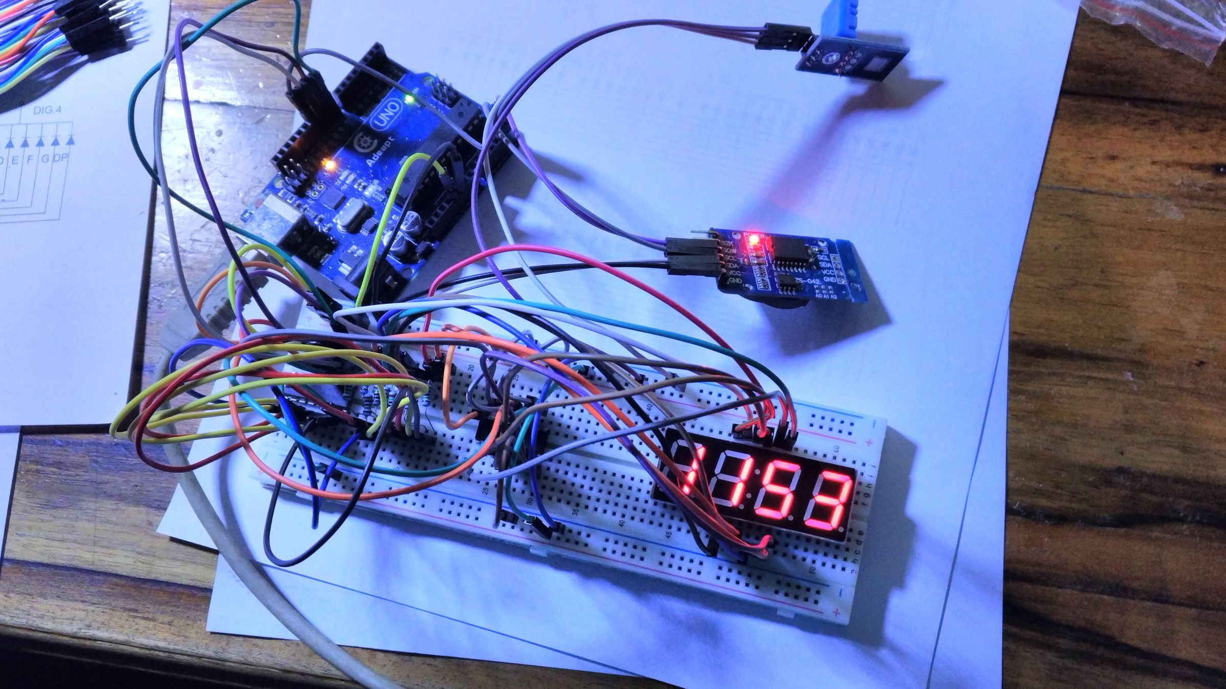 Digital Clock With Arduino, RTC and Shift Register 74HC595 : 3 Steps ...