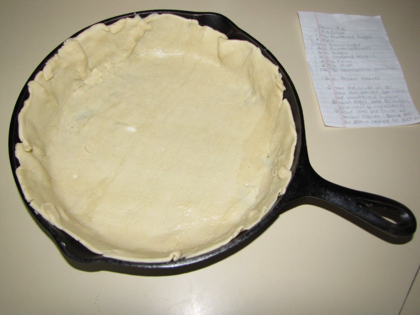 Cast Iron Skillet Baked Pecan Pie : 3 Steps (with Pictures) - Instructables