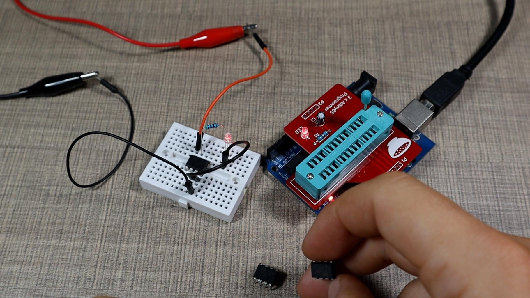 Attiny Programmer Shield For 3 Ics At A Time 7 Steps With Pictures Instructables
