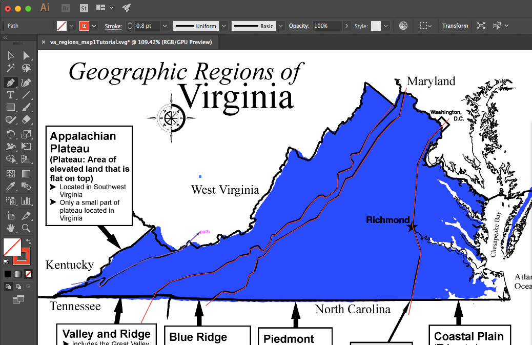 Geographic Regions of Virginia Map : 5 Steps - Instructables