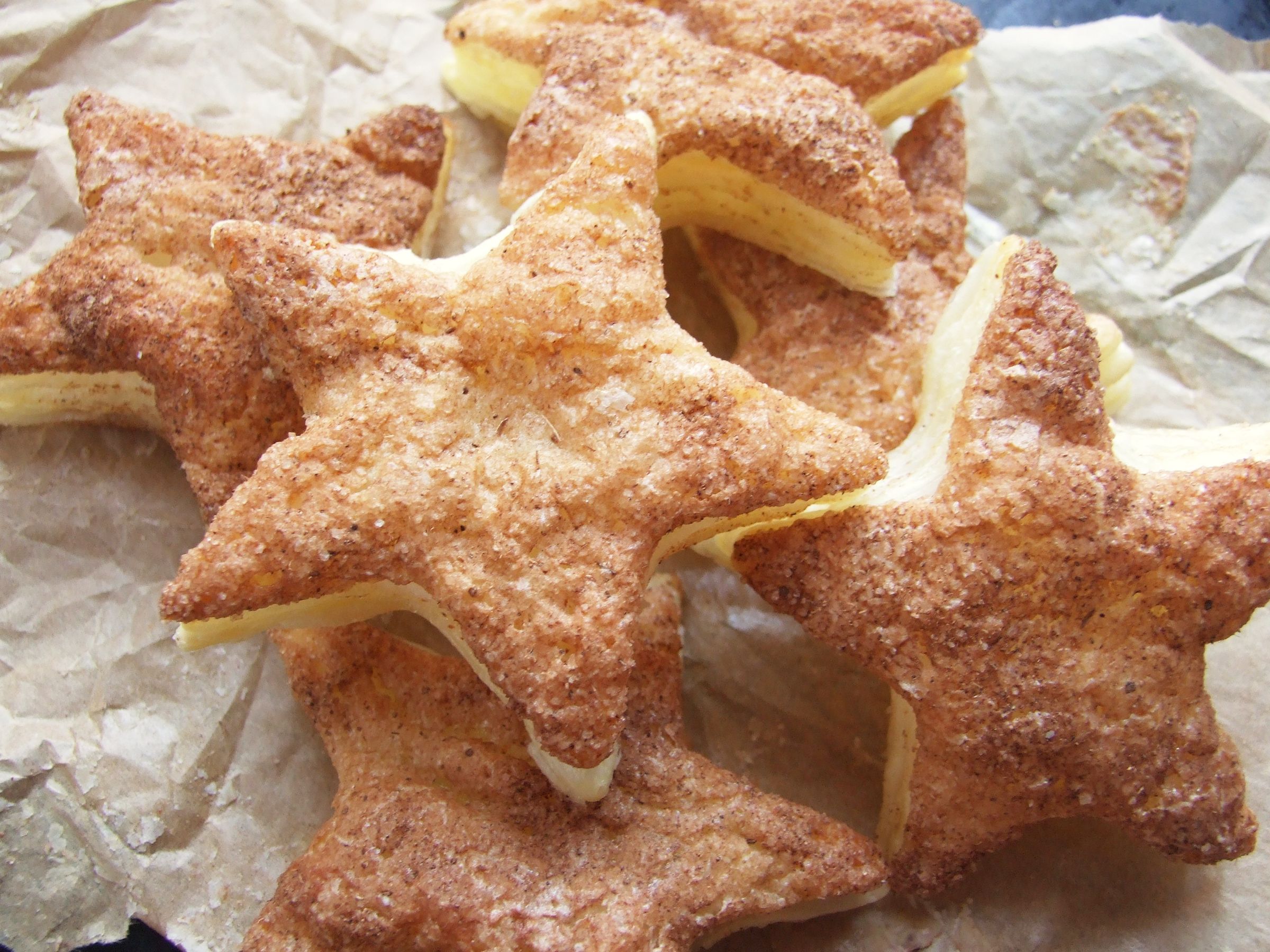Cinnamon Sugar Pastry Star Party Snacks. : 3 Steps (with Pictures ...