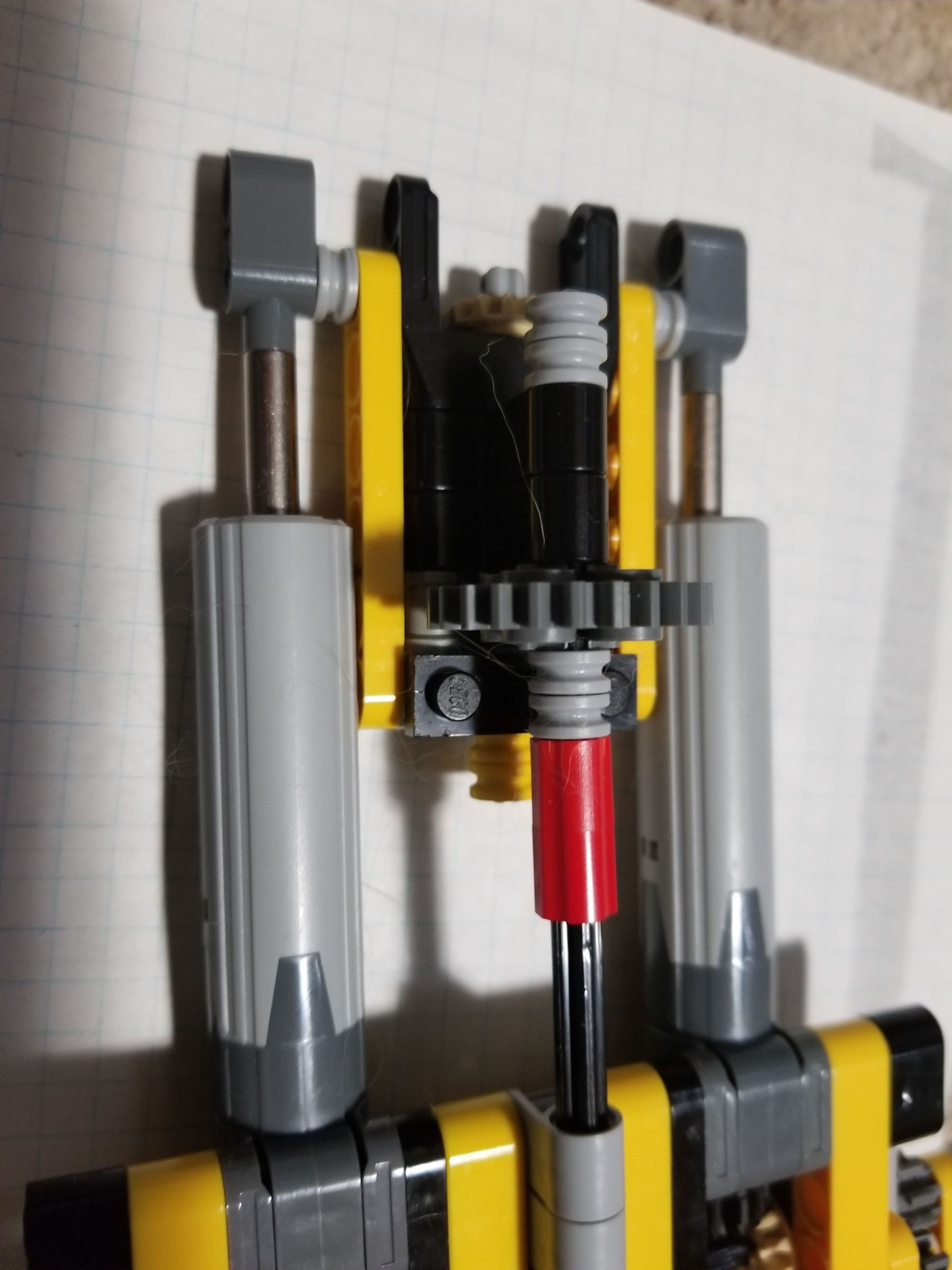 Lego Technic Back to Back Double Actuator Build : 9 Steps (with ...