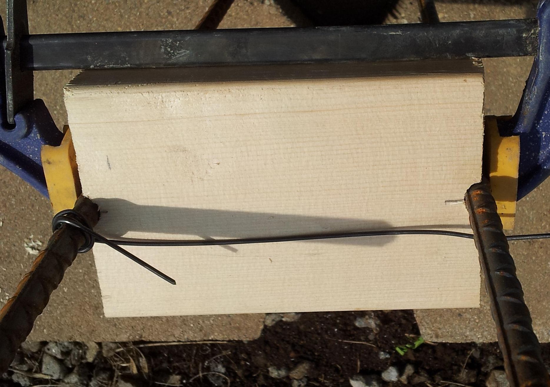 Simple Rig for Spacing & Hanging Rebar in a Post Hole : 6 Steps ...