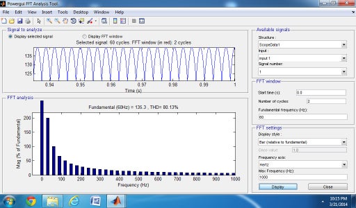 Harmonic Analysis (THD) of a Rectifier Using MATLAB and Plotly : 12 Steps - Instructables