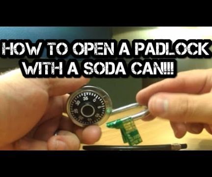How to Pick a Lock- With a Soda Can ? - Instructables