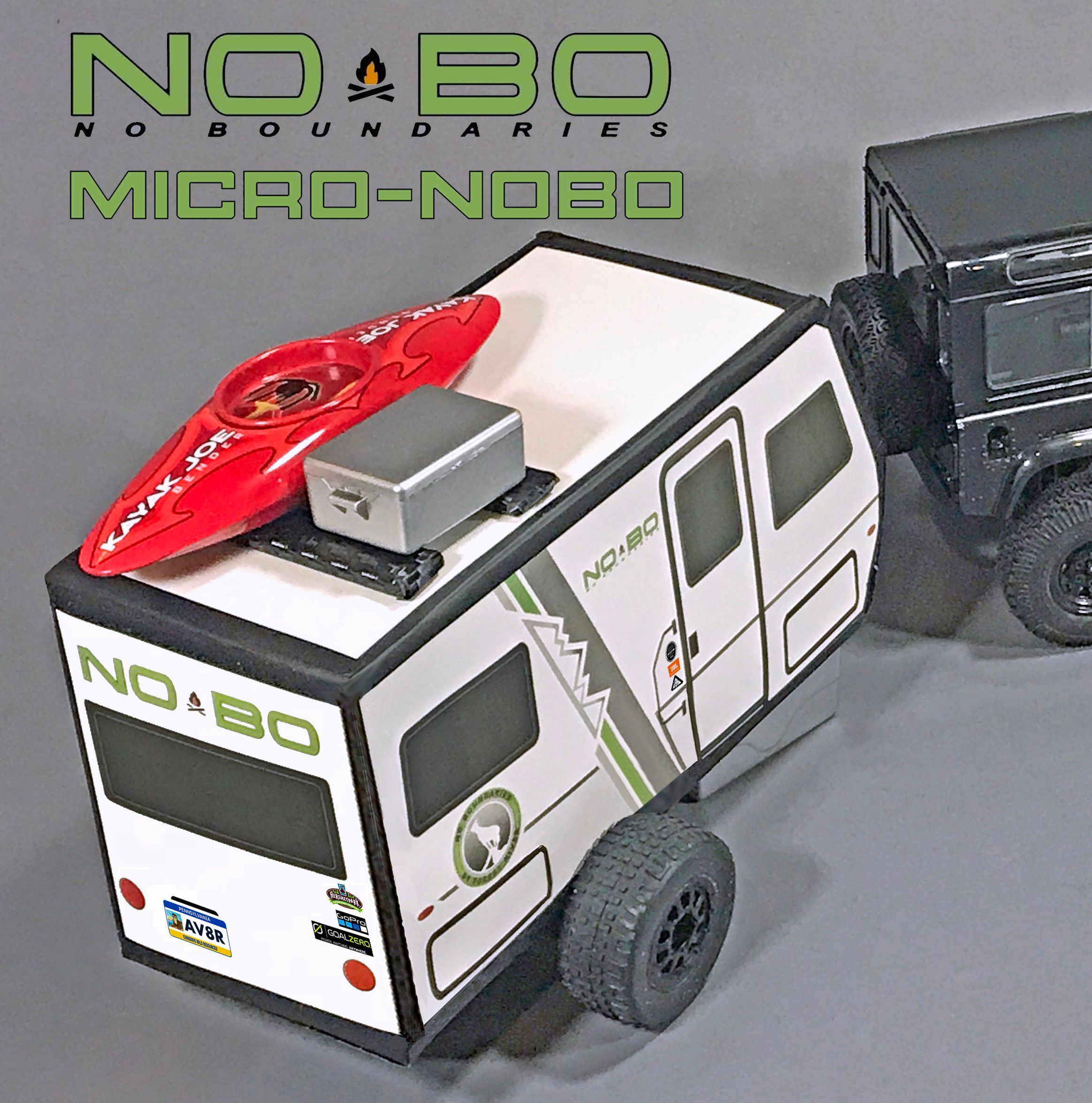1:18 Scale Travel Trailer (NOBO by Forest River) for RCAWD Gelande II ...