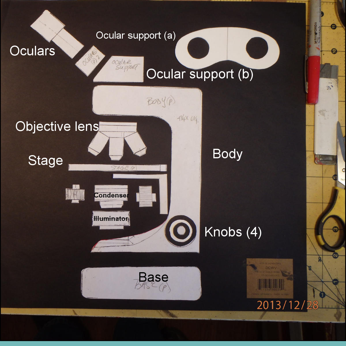 Make a Cardboard Binocular Microscope : 7 Steps (with Pictures ...