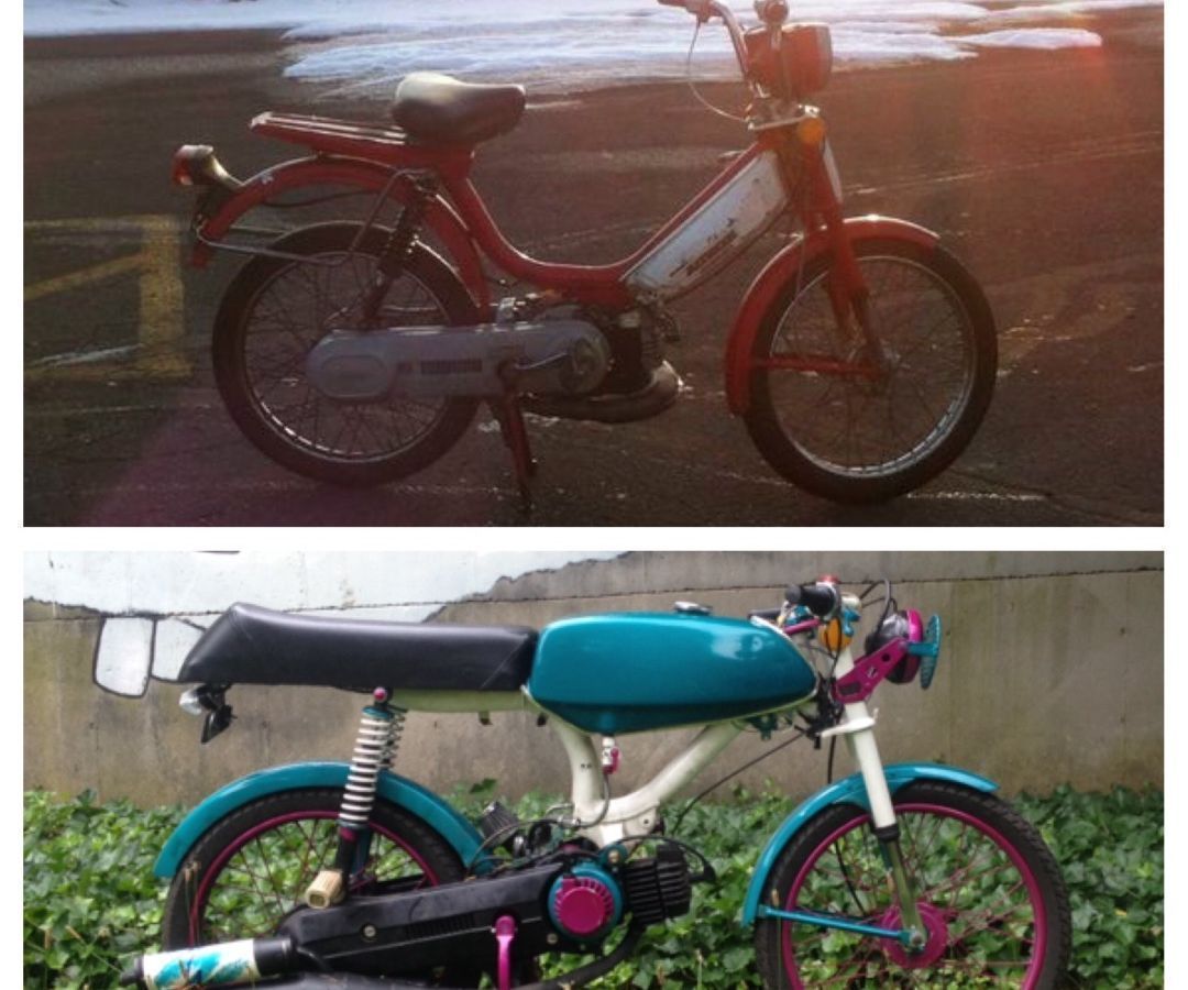 Building a Bike: Custom Honda Hobbit Moped : 8 Steps - Instructables