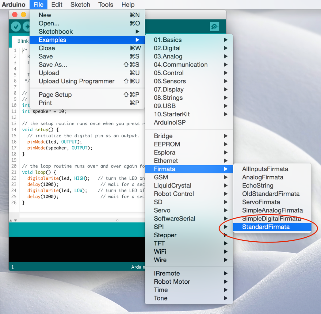 Arduino Installing Standard Firmata 6 Steps Instructables