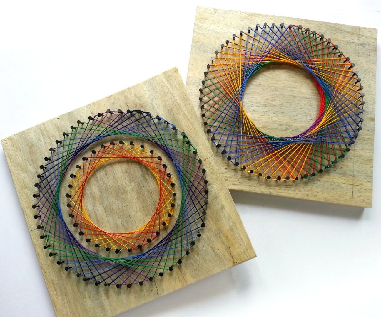 DIY Rainbow Spirograph String Art : 5 Steps (with Pictures) - Instructables