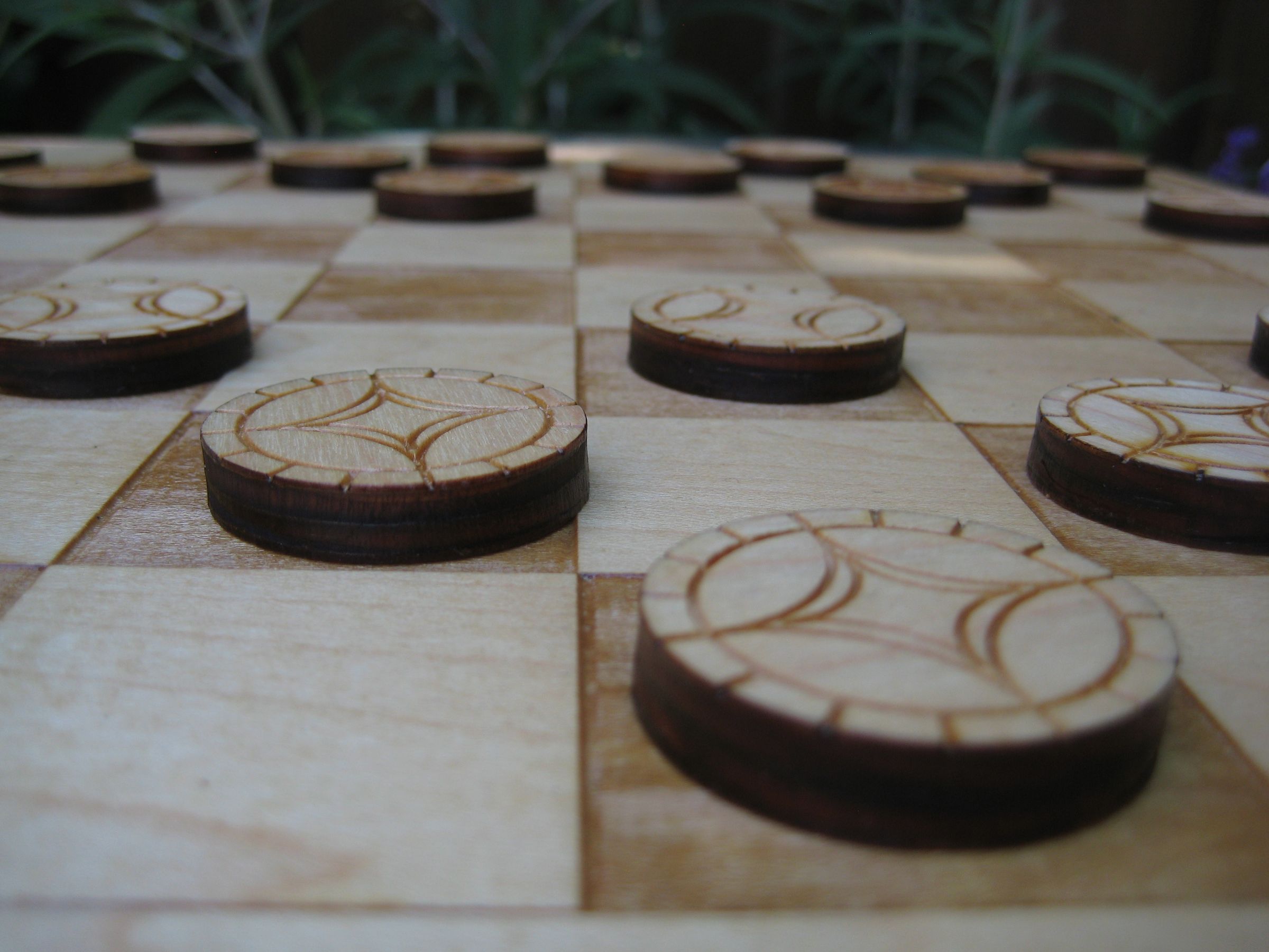 Laser Cut Two-Sided Checkers : 4 Steps (with Pictures) - Instructables