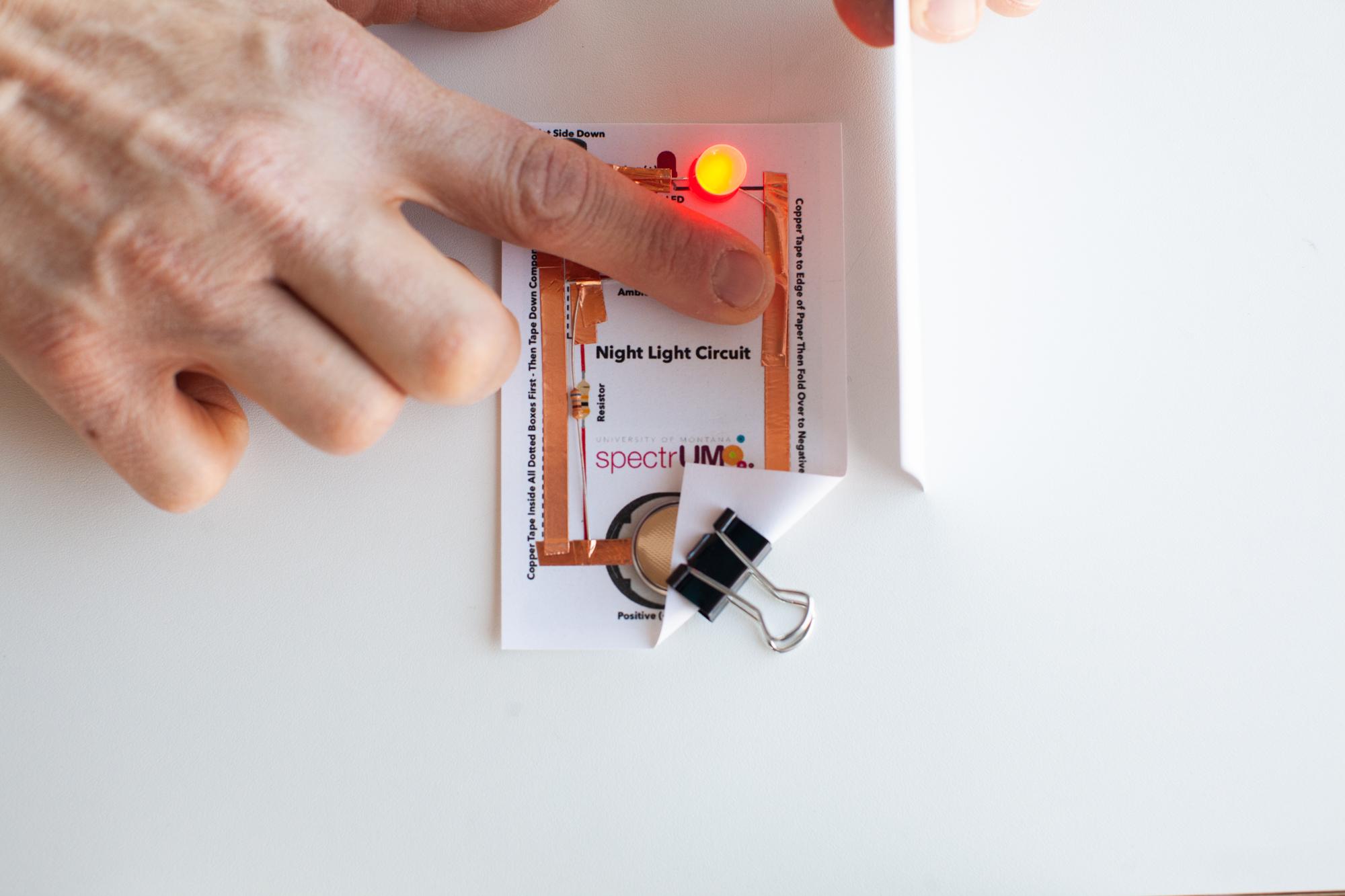 Make a Simple Ambient Light Sensor/Night Light Paper Circuit : 13 Steps ...
