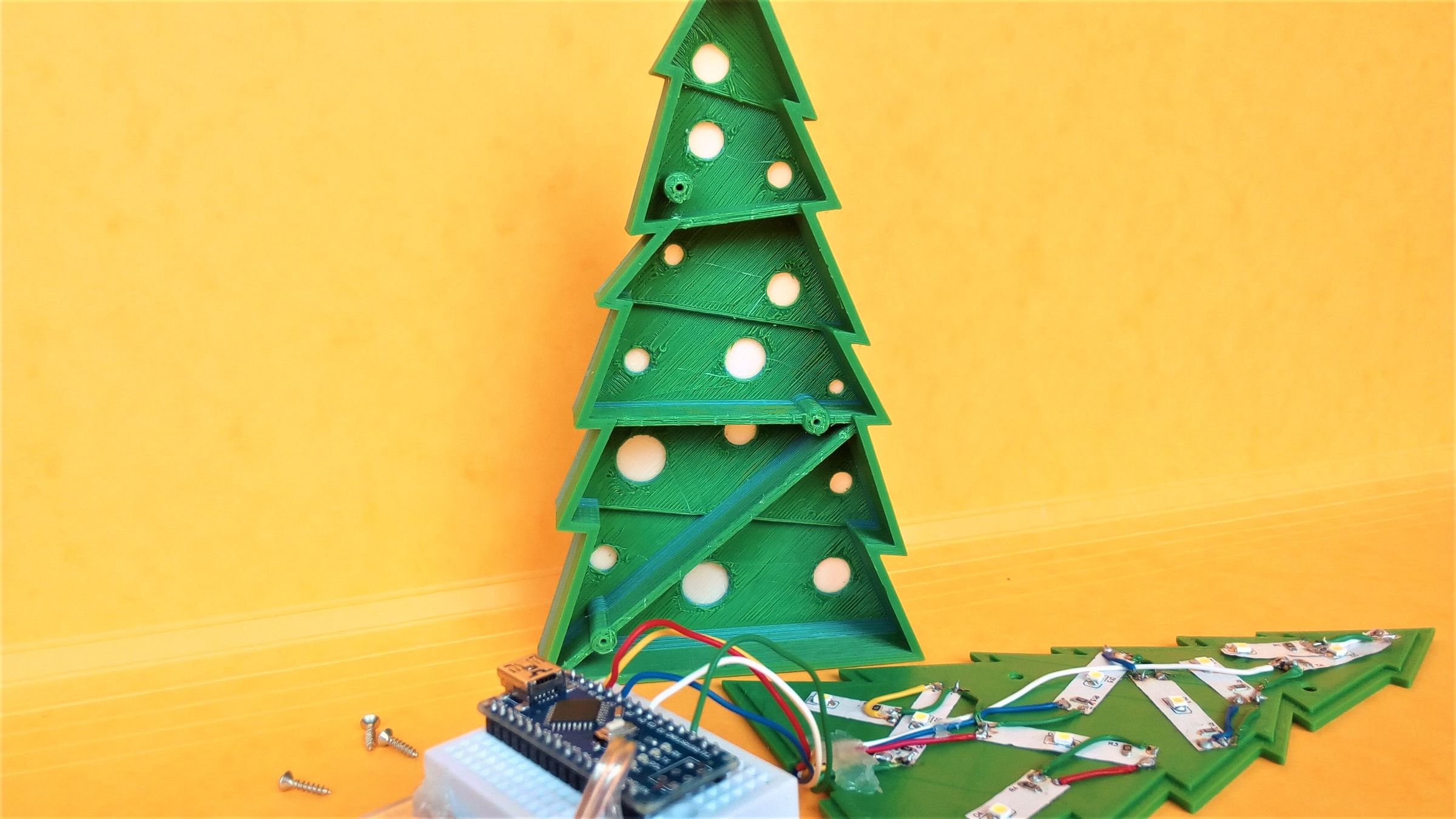 Christmas Tree 3D Printed and Arduino Leds Controled - Instructables