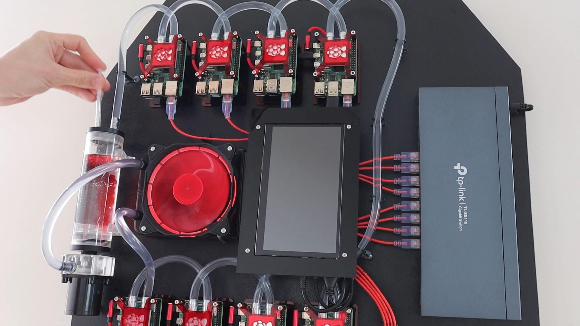 Water-Cooled Raspberry Pi 4 Cluster : 14 Steps (with Pictures ...