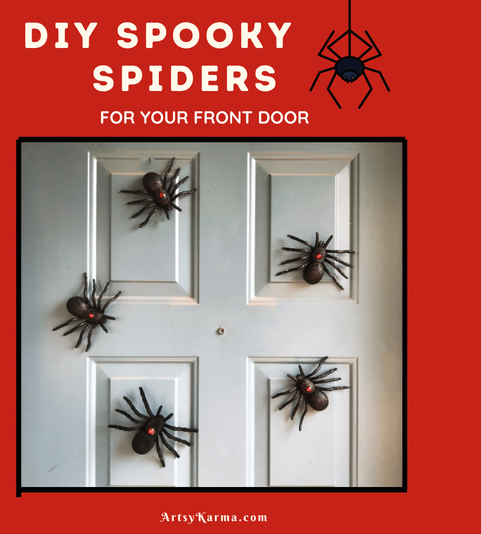 Make Your Own Spooky Spider Magnets for Your Front Door : 4 Steps ...