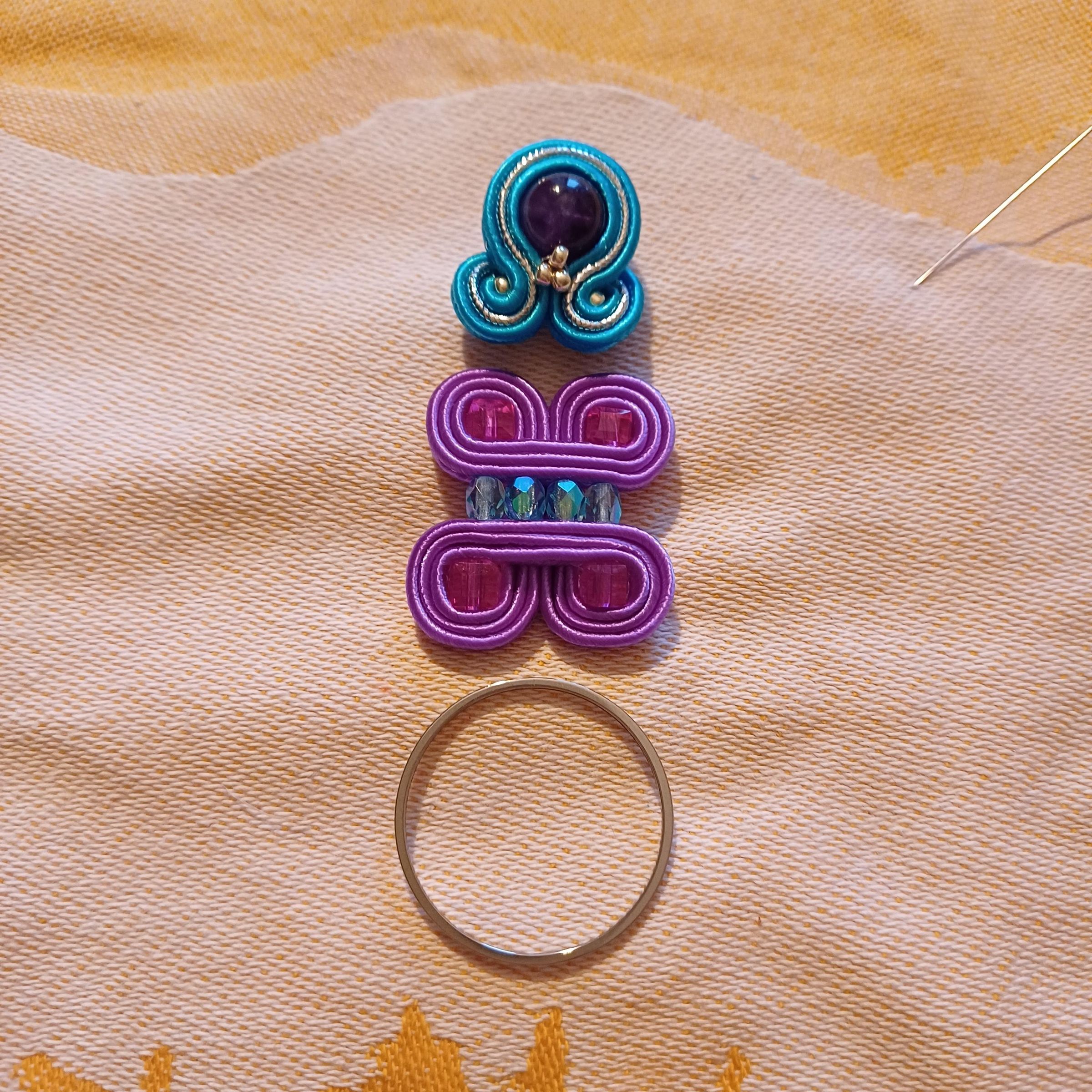 Embroidered Filigree Earrings "Purple Rain" : 9 Steps (with Pictures ...