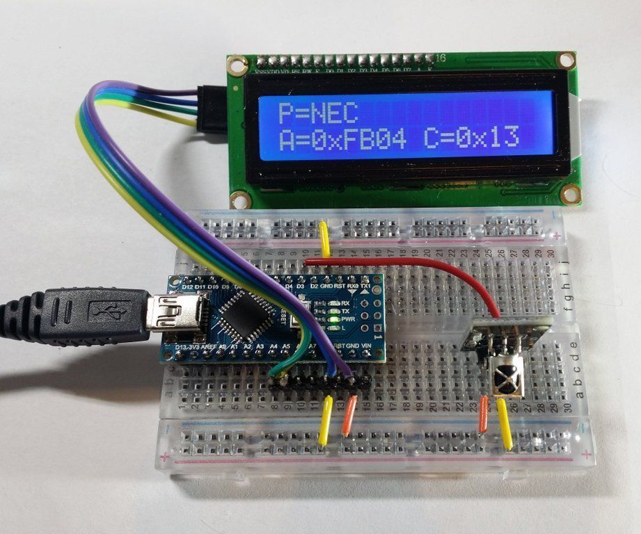 Arduino Nano And Visuino Infrared Remote Control Rece