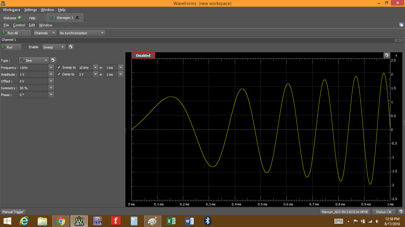 Using the Waveform Generator With the Analog Discovery 2 : 11 Steps - Instructables