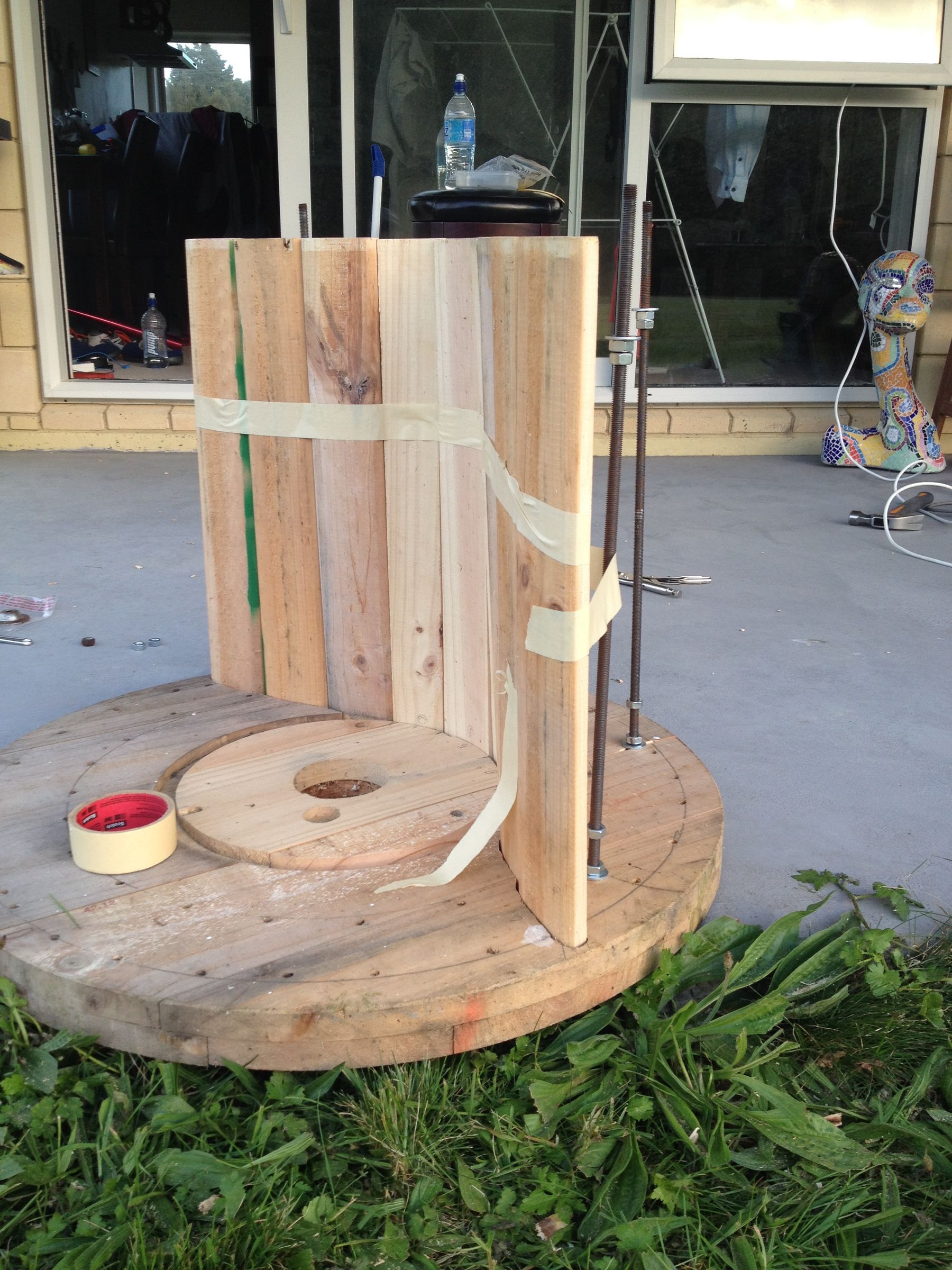 DIY Cable Drum Rocking Chair : 10 Steps (with Pictures) - Instructables