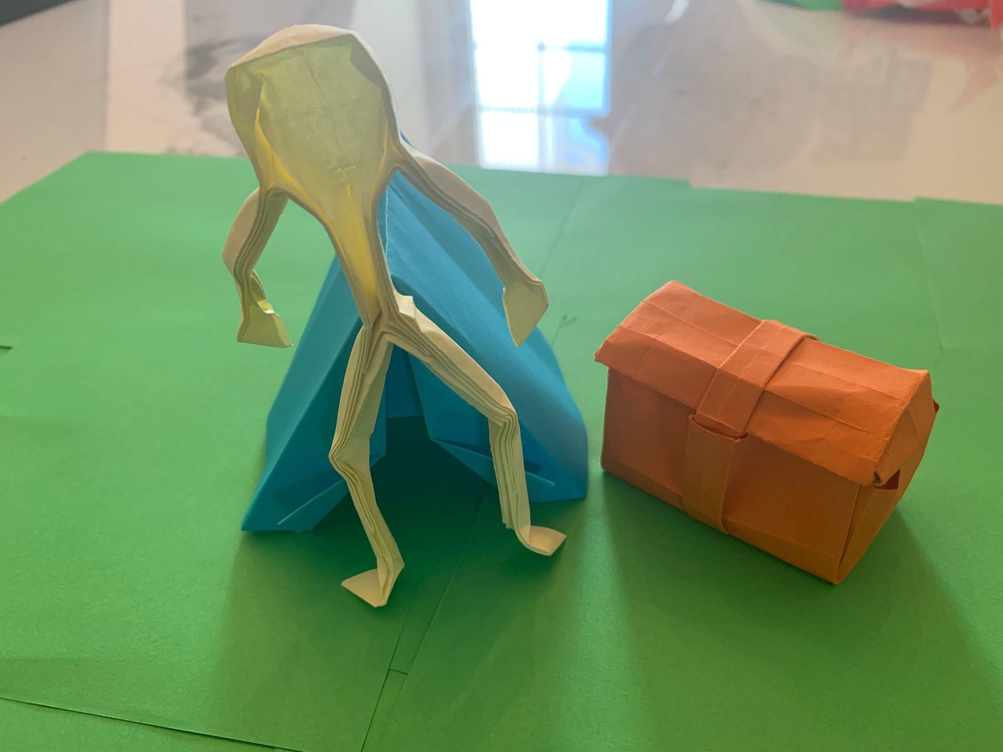 Origami Adventure! (Dragons, Man, Chest, Mountain, & Tent) : 7 Steps ...