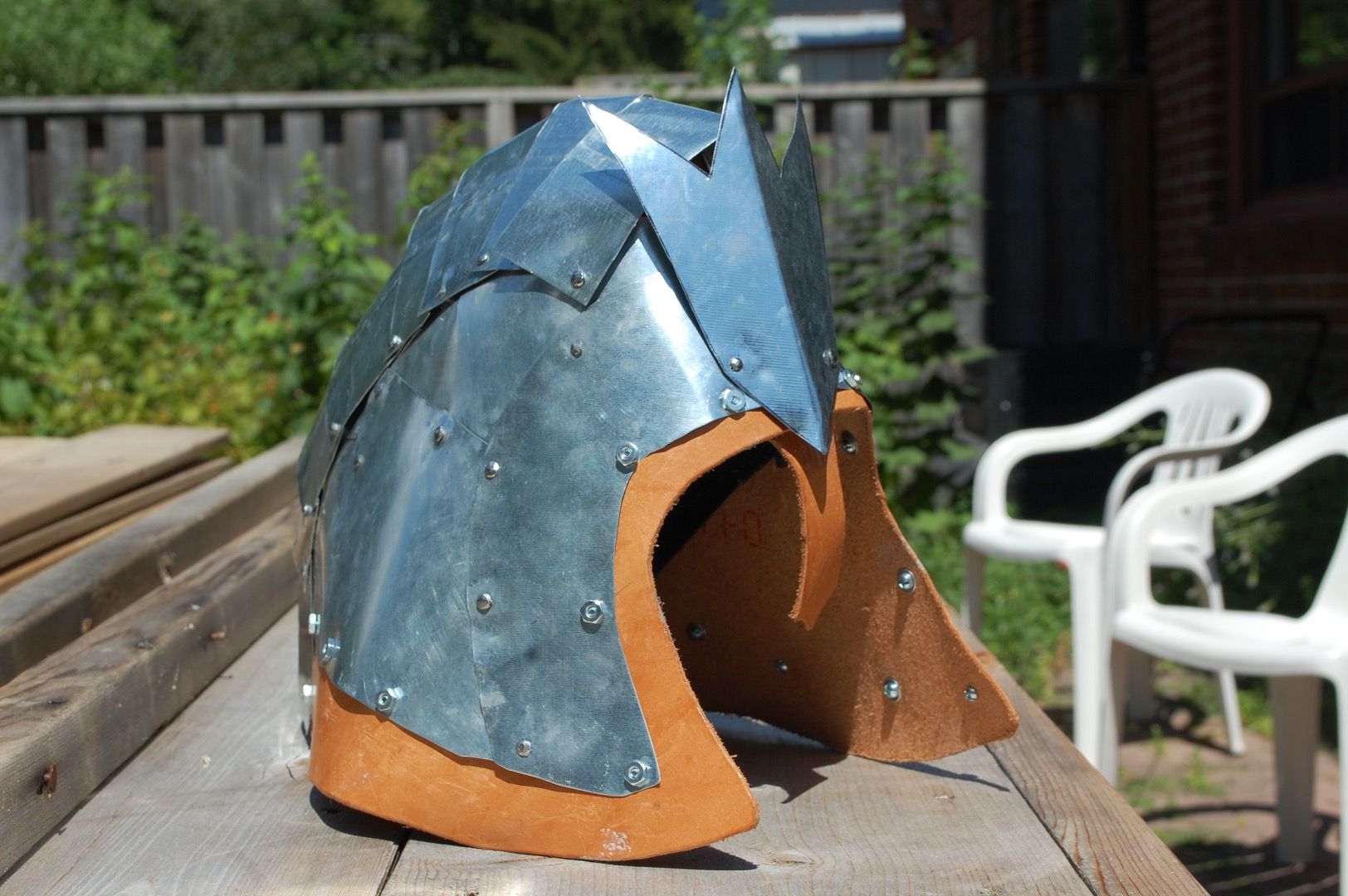 Fantasy Style Leather and Plate Helmet : 7 Steps (with Pictures ...