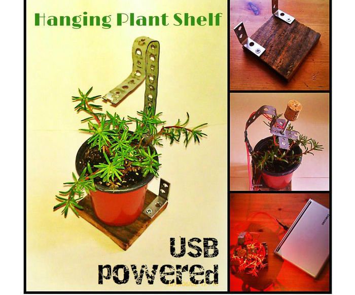 USB Plant Shelf, the Perfect Office Companion : 5 Steps - Instructables