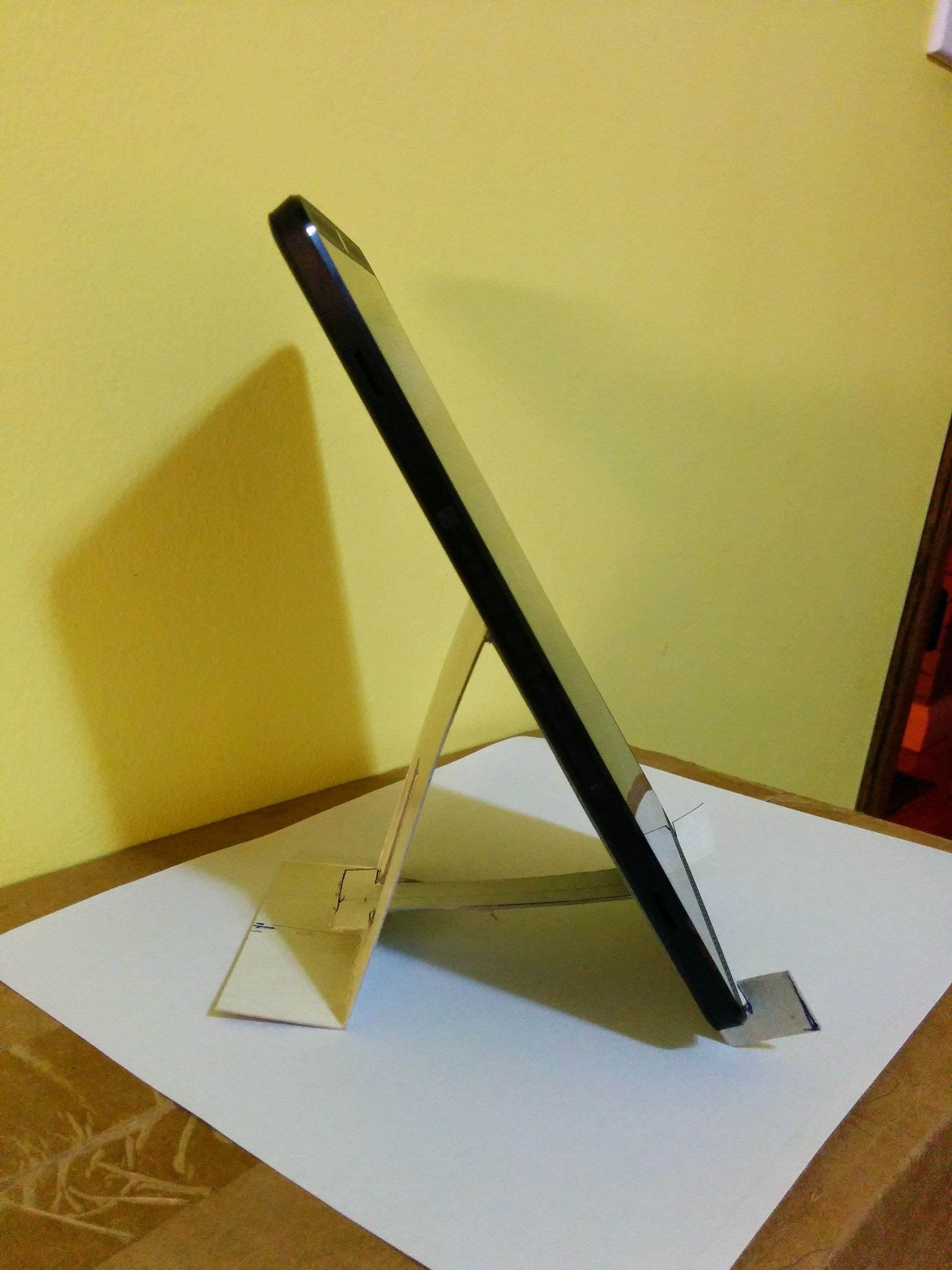 Five Minute Cardboard Tablet Stand - Instructables