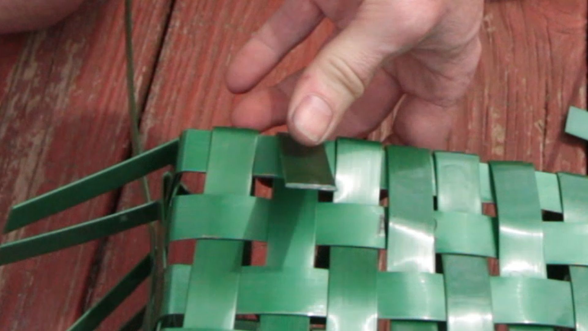 Fantastic Plastic Basket - Woven With Polyester Straps : 14 Steps (with ...