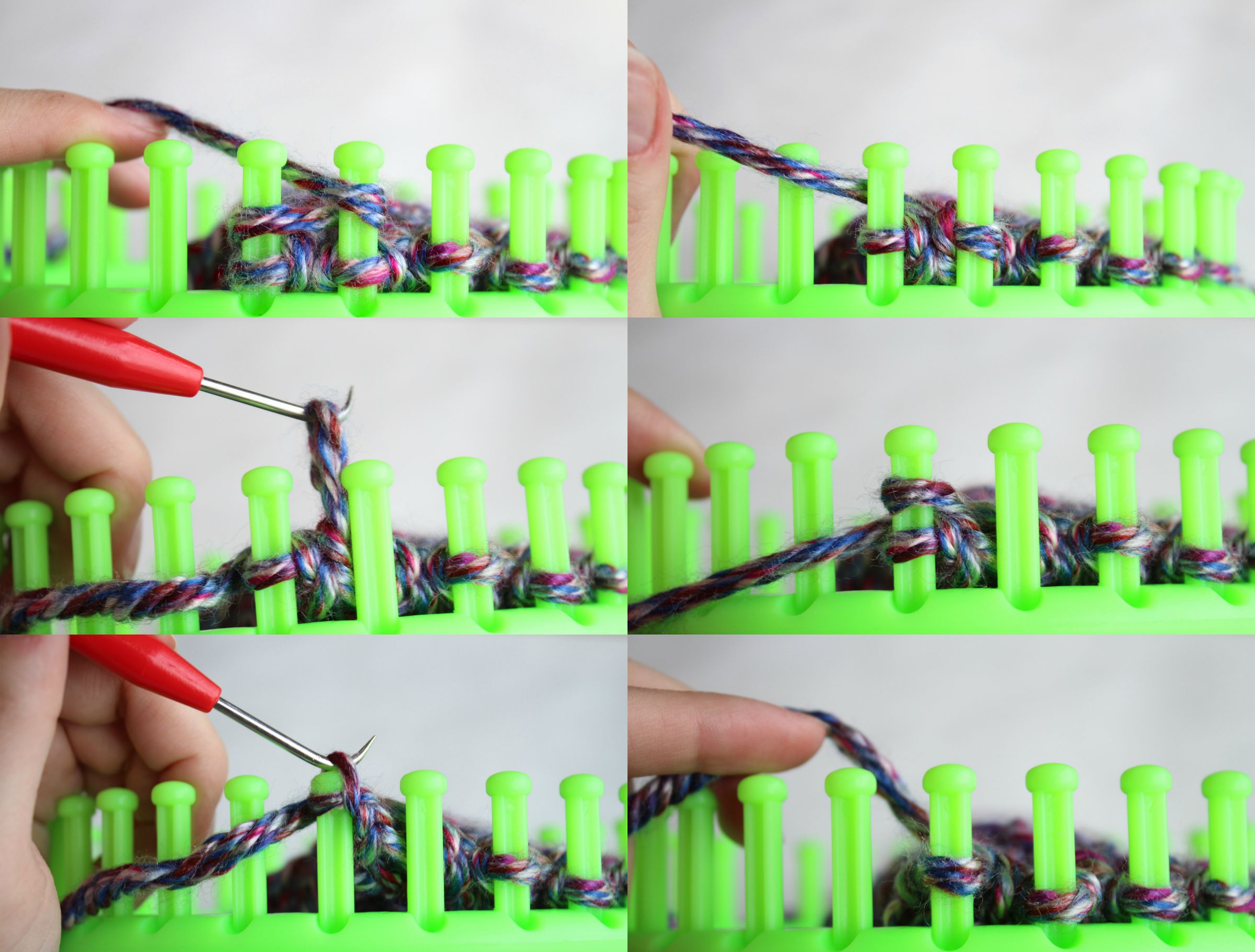 How to Knit an Infinity Scarf on a Loom : 15 Steps (with Pictures ...