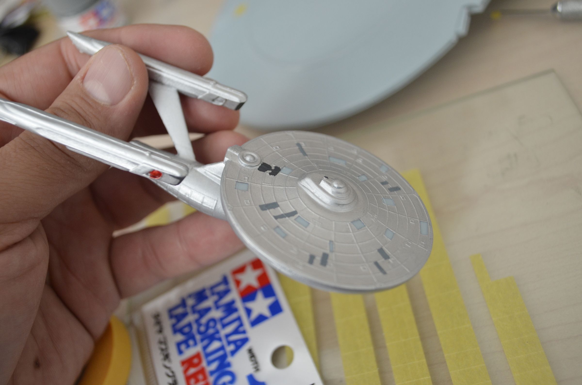 Custom Painting a Starship Model, Aztec-Style-Masking : 4 Steps ...