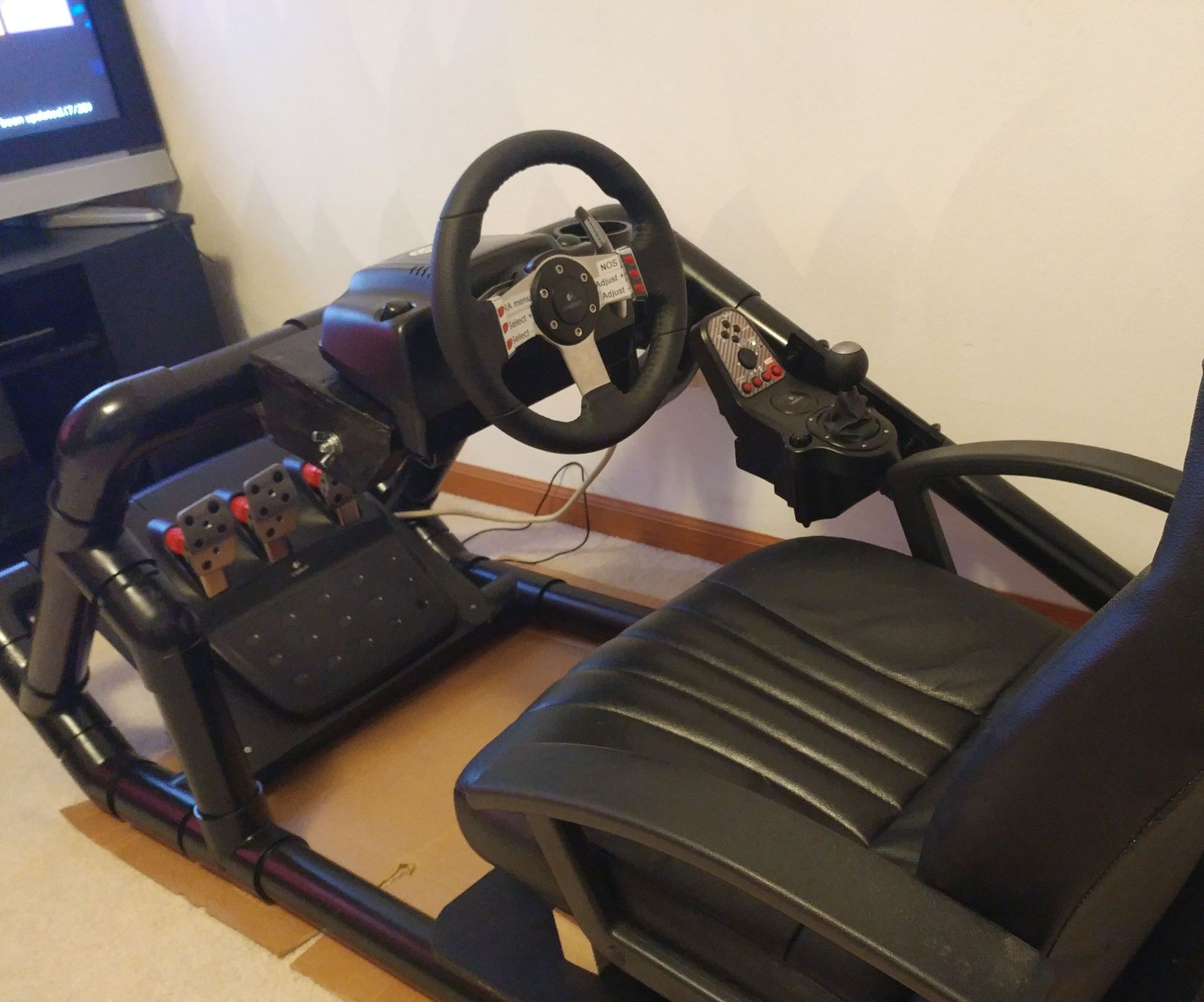 PVC Racing Simulator Pod : 5 Steps (with Pictures) - Instructables