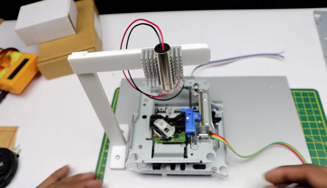 How to Make a DIY CNC Laser Engraver at Home : 6 Steps (with Pictures ...