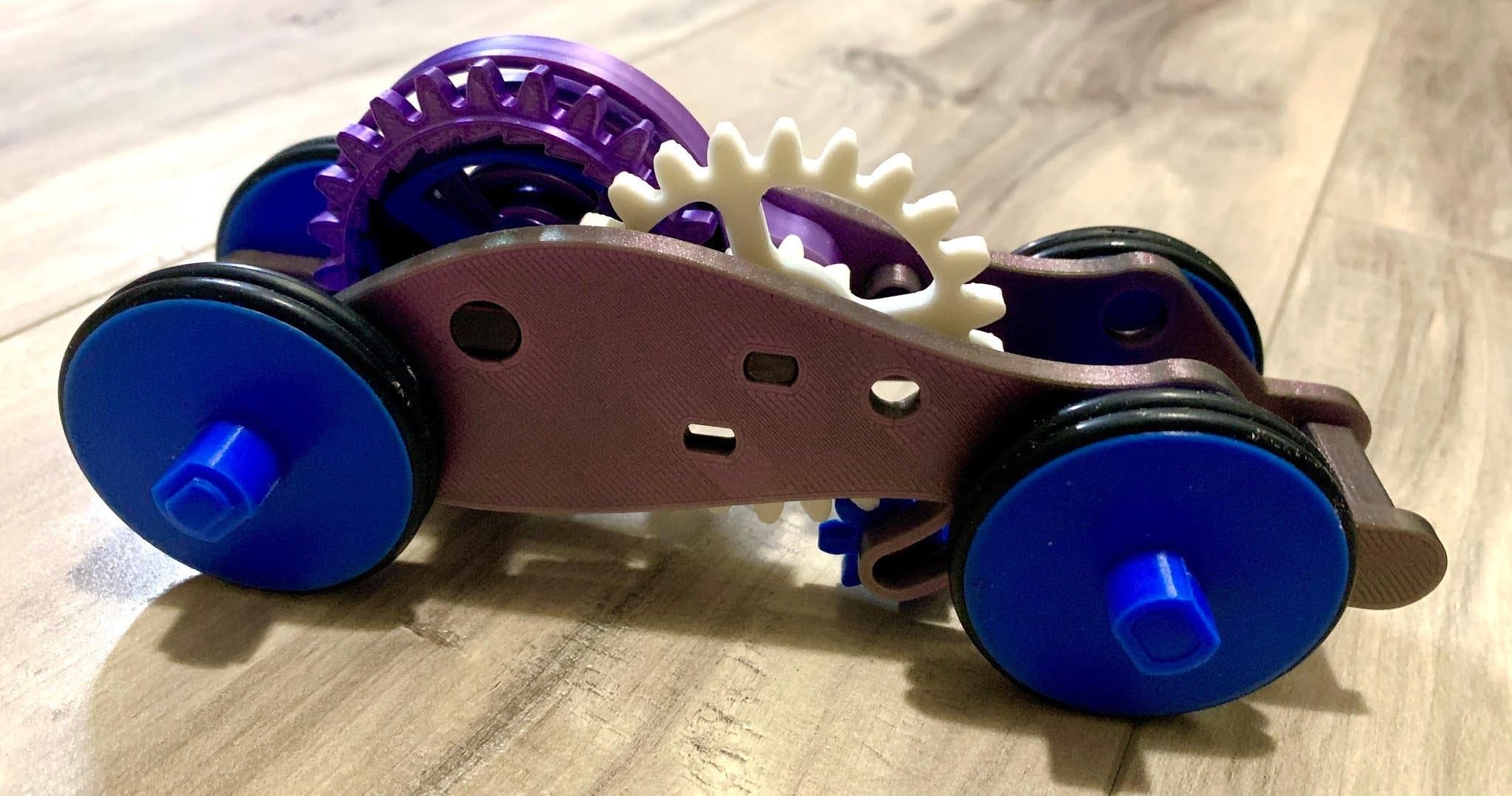 3D Printed Wind-Up Car Kit: Swappable Gears : 6 Steps - Instructables