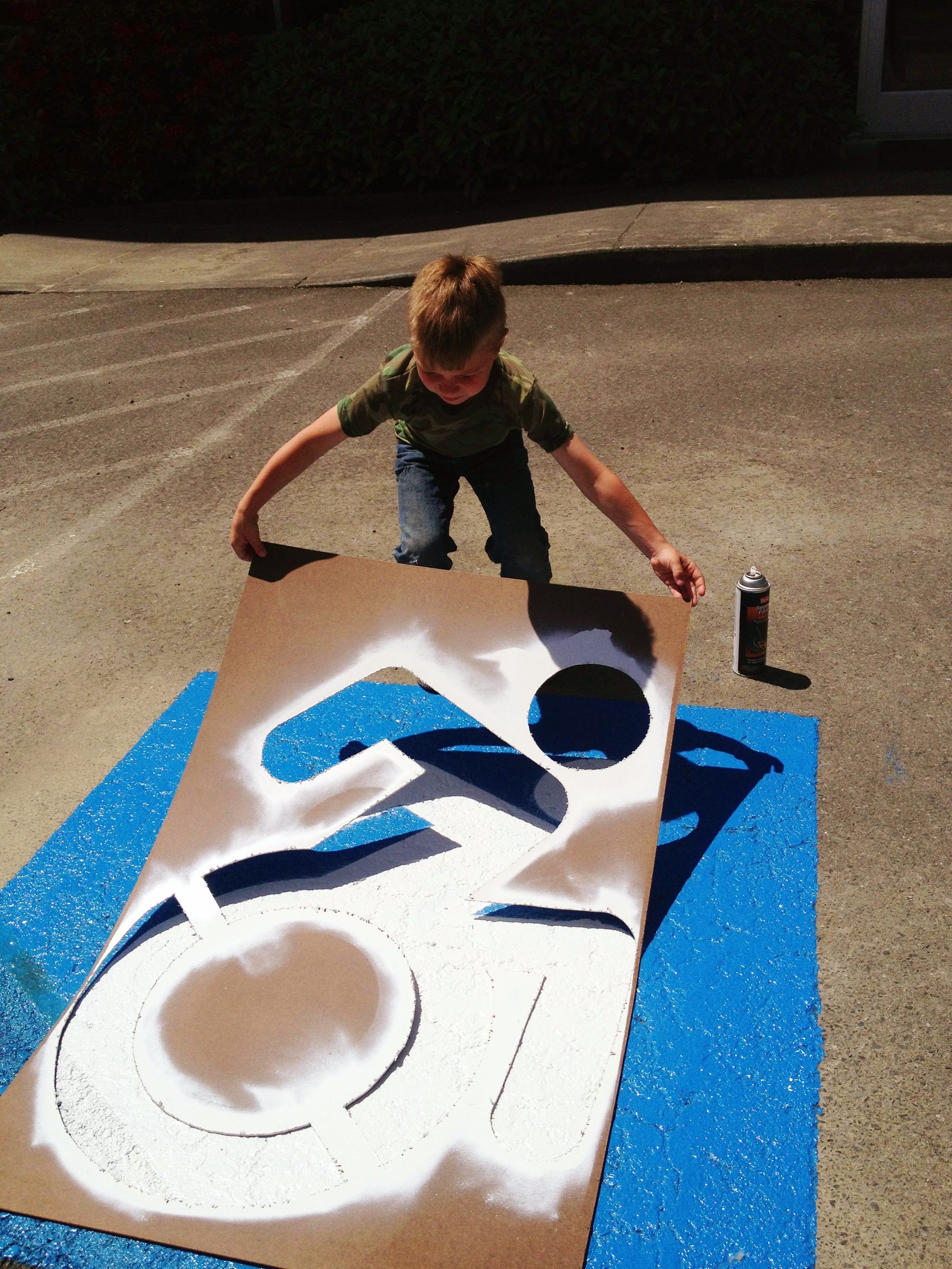 Stencil for Disability Parking Space : 6 Steps (with Pictures ...