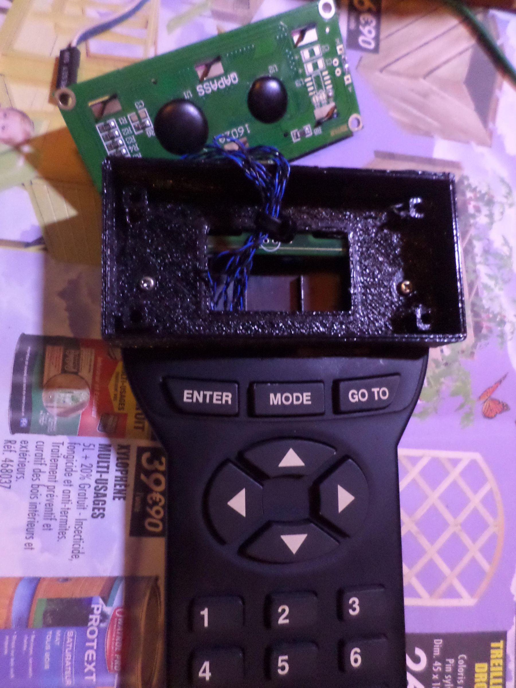 Meade Autostar 497 Handbox LCD Display Replacement Repair 1602 : 6 ...