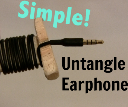 Earphone Untangler - Simple to Make! : 6 Steps - Instructables